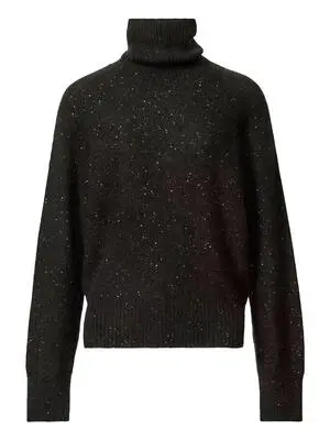 Fabiana Filippi Sequin-embellished Turtleneck Sweater - Grey