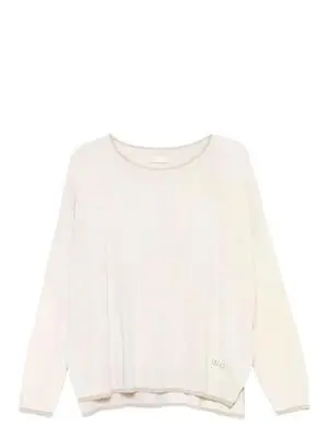 Liu Jo Metallic-trim Sweater - Neutrals