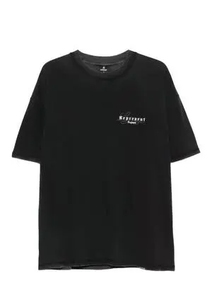 REPRESENT Embroidered-logo T-shirt - Black