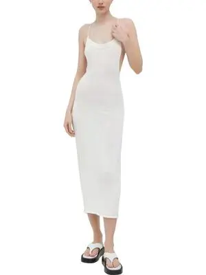 ALOHAS Open-back Midi Dress - White