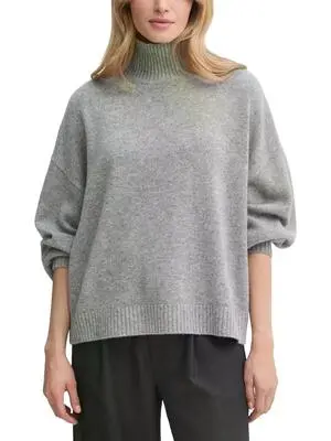 GESTUZ Casia High-neck Sweater - Grey
