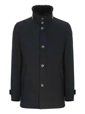 Herno Virgin Wool Coat - Blue