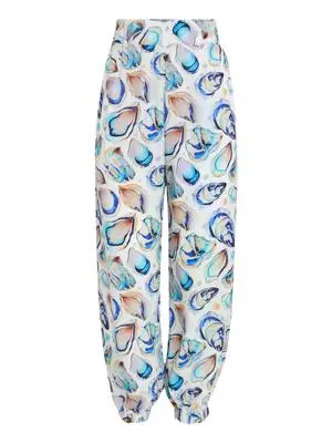 BRIGITTE Jasmine Drawstring Trousers - White