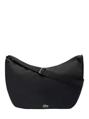 Lacoste Crescent-shaped Zip-top Crossbody Bag - Black