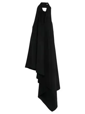 Givenchy Asymmetric Draped Dress - Black