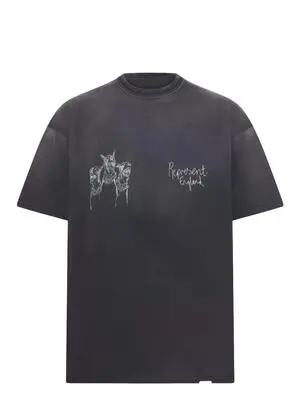 REPRESENT Thoroughbred Dogs Graphic T-shirt - Black