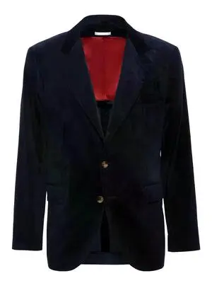 Brunello Cucinelli Velvet Two-button Blazer - Blue