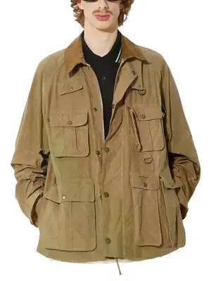 Barbour Multiple-pocket Corduroy-collar Jacket - Neutrals