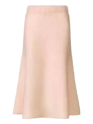 Fabiana Filippi Flared Knitted Midi Skirt - Pink