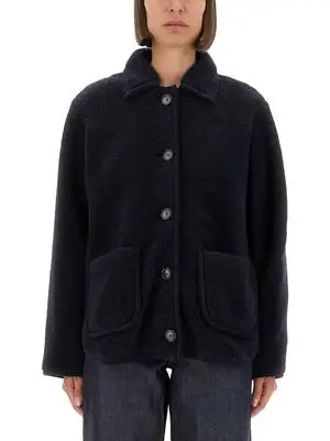 A.p.c. A.P.C. Estelle Wool Blouson Jacket Blue