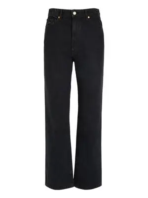 Khaite Abigail Straight-leg Jeans - Black