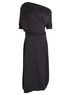 LEMAIRE Twisted Belted Jersey Midi Dress