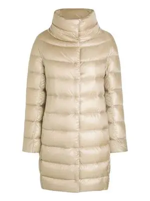 Herno Quilted Shell Coat - Beige