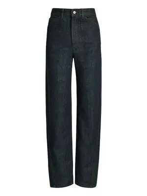 LEMAIRE High-rise Straight-leg Jeans - Indigo