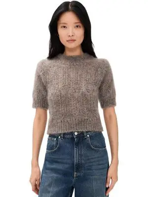 Citizens Of Humanity Odette Puff Sleeve Pullover - Mushroom