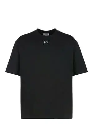 Off-White Cotton Blend T-shirt - Black