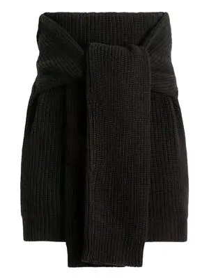 Dolce & Gabbana Ribbed-knit Wrap Skirt - Black