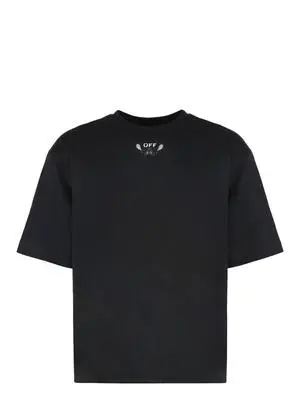 Off-White Paisley-print Crew-neck T-shirt - Black