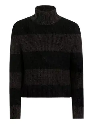 Dolce & Gabbana Striped Roll-neck Sweater - Brown