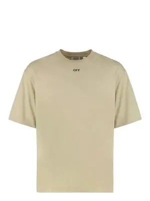 Off-White Cotton T-shirt - Neutrals