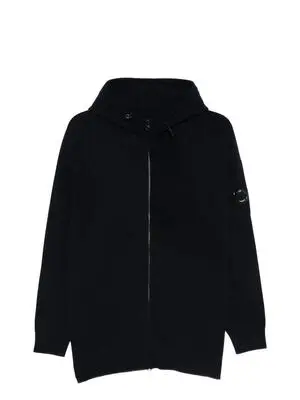 C.P. COMPANY Zip-up Hooded Jacket - Black