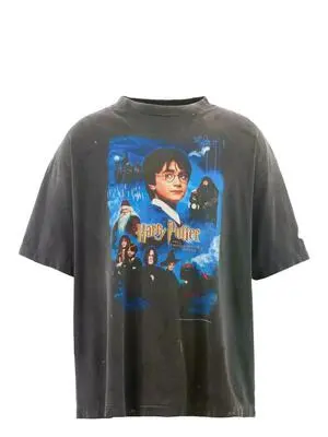 SAINT MXXXXXX Harry Potter Cotton T-shirt - Black