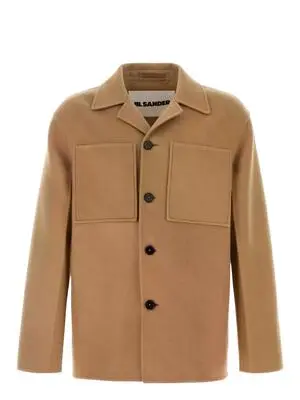 JIL SANDER Cashmere Flannel Jacket - Neutrals