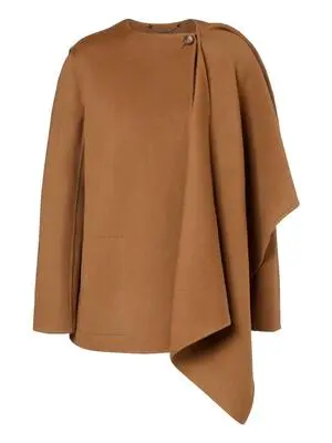 Altuzarra Dak Caped Wool-blend Coat - Beige