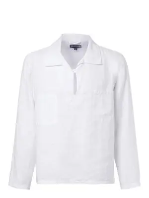 Vilebrequin Vilebrequin Comores Linen Shirt White