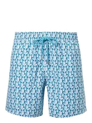 Vilebrequin Printed Swim Trunks - Blue