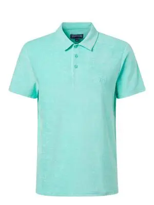 Vilebrequin Phoenix Cotton-blend Terry Polo Shirt - Green