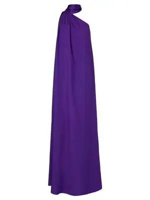 TALLER MARMO Astor Scarf-detail Maxi Dress - Purple