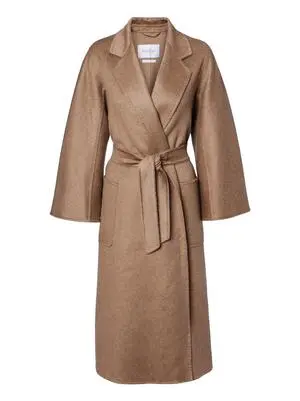 Max Mara Ludmilla Cashmere Wrap Coat - Beige