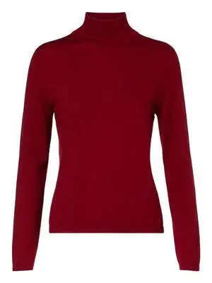 Max Mara Meana Cashmere Turtleneck Sweater - Burgundy