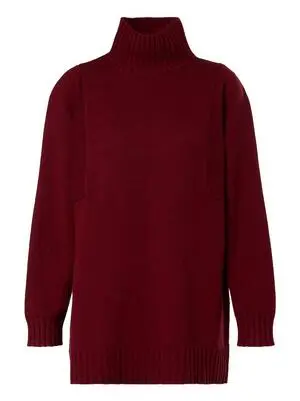 Max Mara Cashmere Turtleneck Sweater - Red