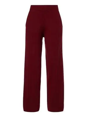 Max Mara Jardin Cashmere Sweatpants - Red