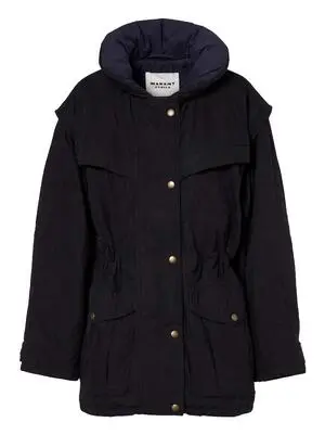 MARANT ETOILE Damone Hooded Cotton-blend Jacket - Black