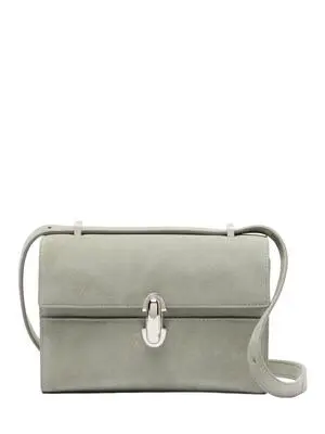 Savette Symmetry 19 Mini Suede Shoulder Bag - Grey