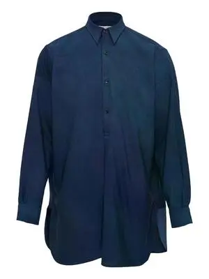 MAISON MARGIELA Long-sleeved Panelled Shirt - Blue