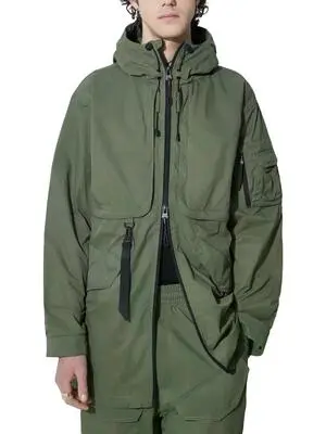 Alpha Industries Utility Fishtail Hooded Jacket - Green