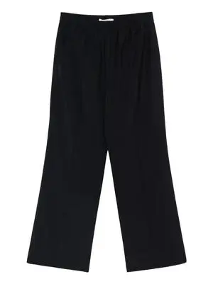 Tibi Elasticated-waistband Trousers - Blue