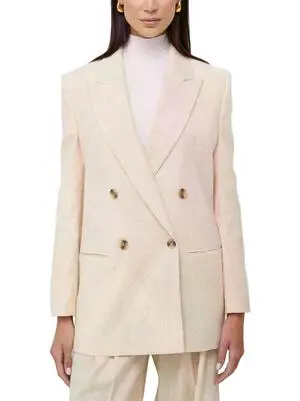 BOSS Double-breasted Blazer - Neutrals