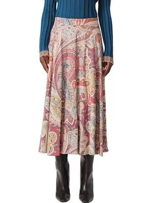 Etro Printed Midi Skirt - Multicolor