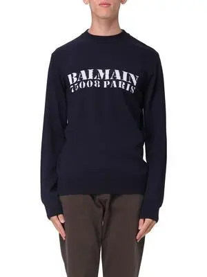 Balmain Logo Sweater - Blue