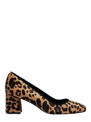 Marion Parke Block Heel Pump - Natural