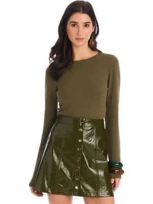 Allison Solid Rita Top - Green