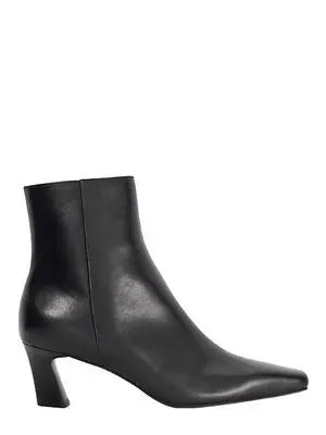 DUNE Leather Ankle Boots - Black Leather