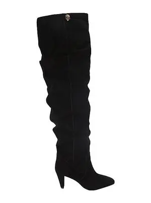 Kurt Geiger Shoreditch Slouch Heeled Over-the-knee Boots - Black