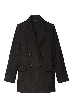 ZADIG&VOLTAIRE Double-Breasted Wool-Blend Coat