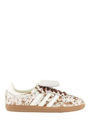 Adidas Samba Lt Leather Trainers - Cow Print Offwhite Lucid